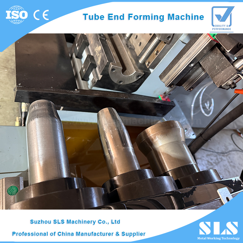 Fully Automatic CNC Double Heads Tube End Forming Machine 3 Station for ...