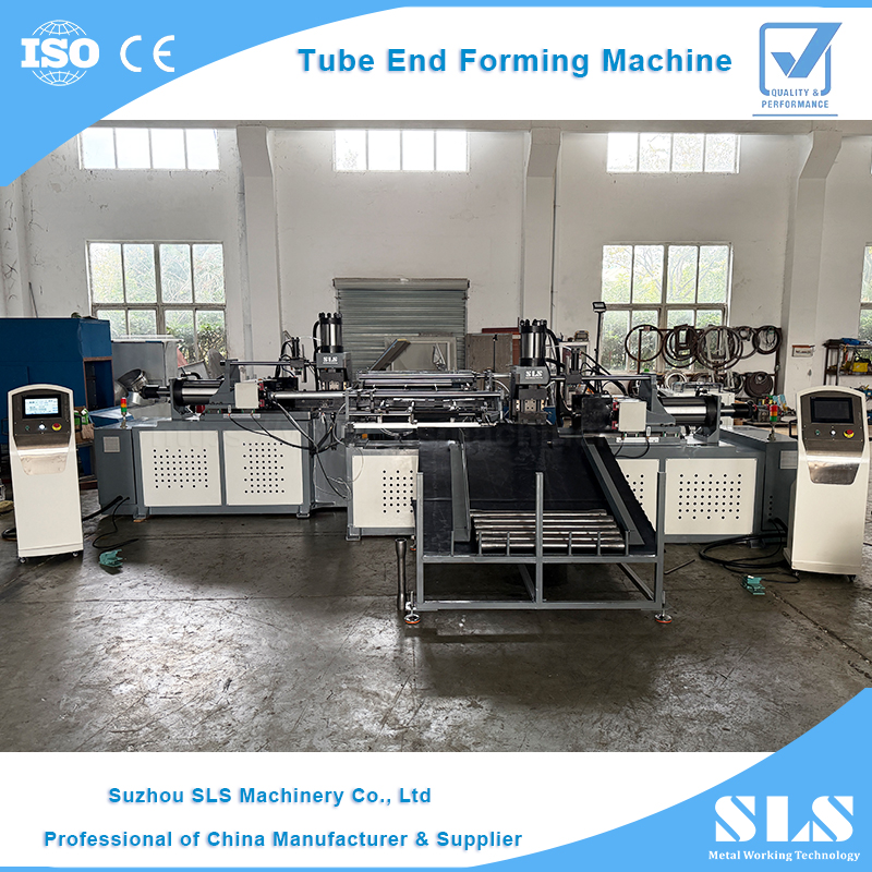 Fully Automatic CNC Double Heads Tube End Forming Machine 3 Station for ...