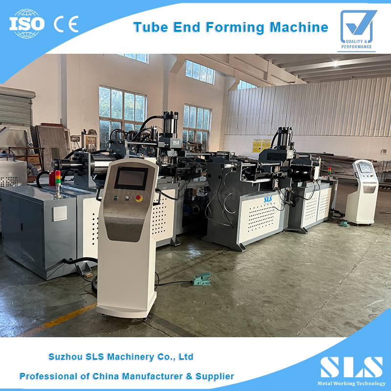 Fully Automatic CNC Double Heads Tube End Forming Machine 3 Station for ...